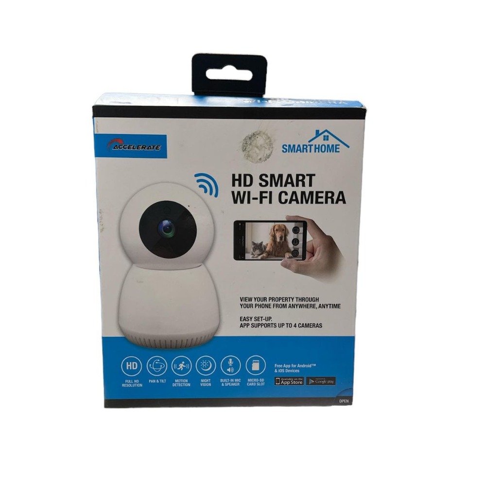 Pre-owned Accelerate Smart Home Wi-Fi Camera - Own4Less